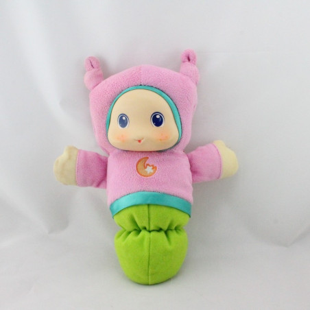 Doudou Luciole Veilleuse rose vert Copain Luxi de PLAYSKOOL