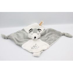 Doudou plat chien loup gris blanc RODADOU RODA