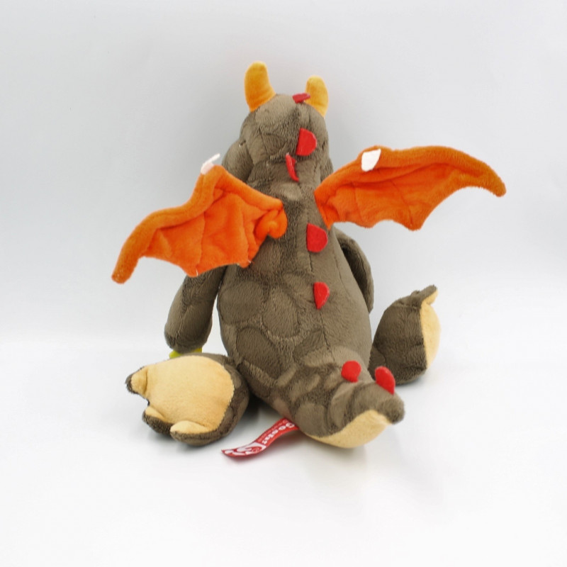 Peluche dragon marron beige orange GOSH DESIGN
