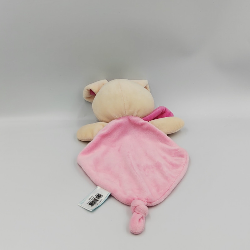 Doudou plat lapin rose Trop Mignon Kawaii BABY NAT