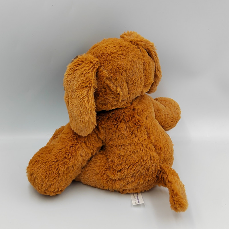 Doudou peluche chien marron SAMATEX
